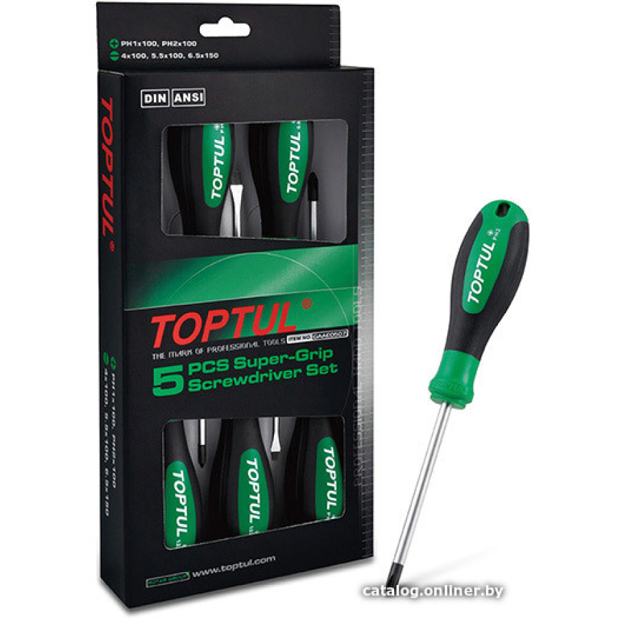 Купить Набор отверток Toptul GAAE0507 5 предметов недорого и быстро ...