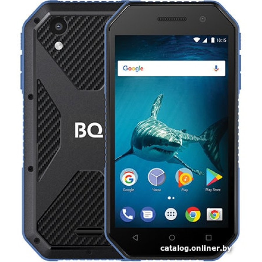 Купить Смартфон BQ-Mobile BQ-4077 Shark Mini (синий) выгодно в Минске